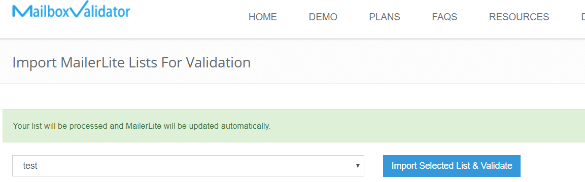 How to import email list from MailerLite - MailboxValidator Articles