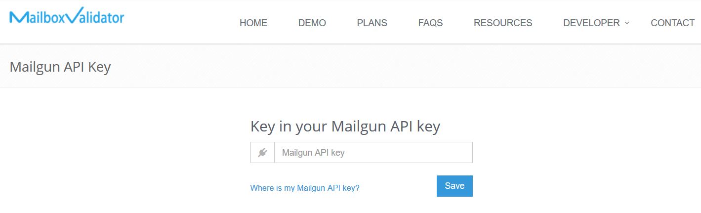 How to import email list from Mailgun - MailboxValidator Articles