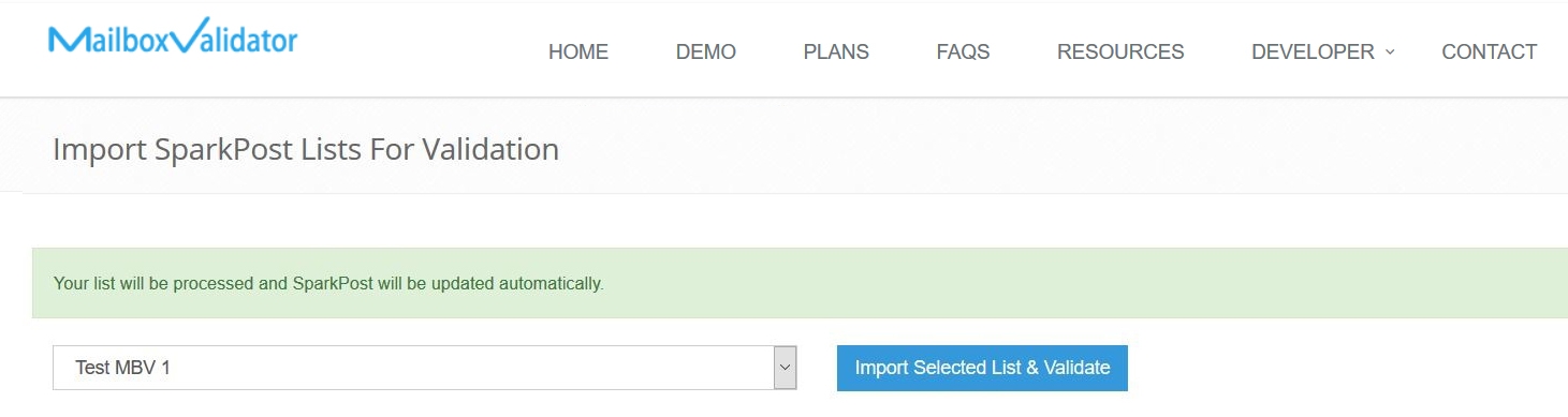 How to import email list from SparkPost - MailboxValidator Articles