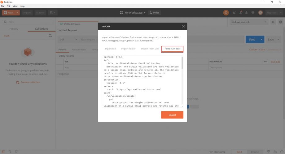 Using Postman to call MailboxValidator Email Validation API - MailboxValidator Articles