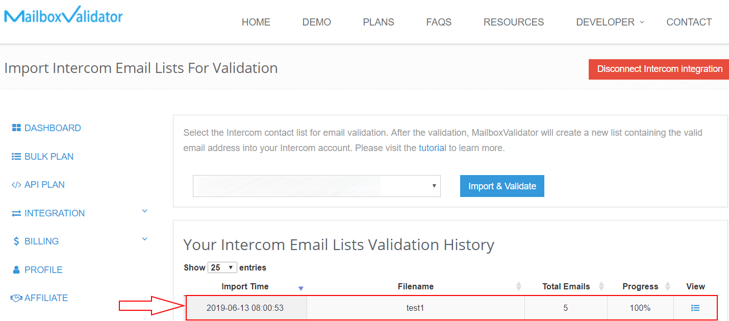 How to import email list from Intercom - MailboxValidator Articles