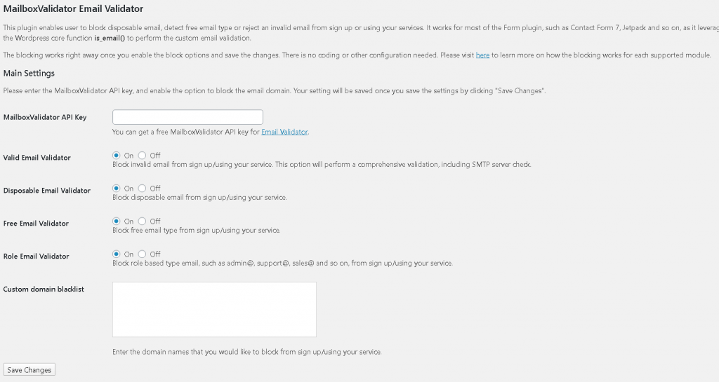 How to block disposable email from sign up in WordPress - MailboxValidator Articles